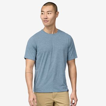 PATAGONIA男士capilene Cool Shirt 户外C1速干短袖T恤透气巴塔哥尼亚45215 SBGX 蒸汽蓝 L【图片 价格 ...