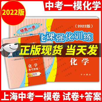 现货2022年版化学一模卷上海中考一模卷化学试卷+答案一步文化课强化训练一模卷上海市各区初三\\\/初中九年级第一学期期末试卷 2022上海中考一模卷化学试卷+答案