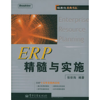 ERP精髓与实施 张世洵著 电子工业出版社