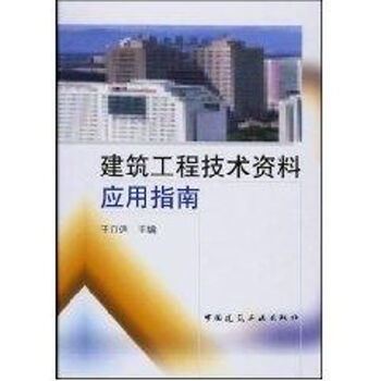 建筑工程技术资料应用指南 王立信  书籍
