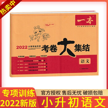 2022新版一本小学毕业升学考卷大集结语文2020-2021年小升初各地真题卷六年级总复习冲刺名校历