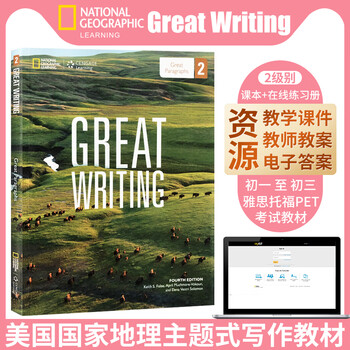原版进口 Great Writing 美国国家地理本土中学写作训练课程青少作文写作指导教材 2级（附在线练习账号）