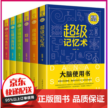 大脑使用书彩图升级版6册儿童益智书逻辑思维训练开发全脑专注力