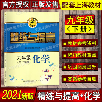 2021印次智慧学习步步高丛书 精练与提高 化学九年级第二学期/9年级下 上海科学普及出