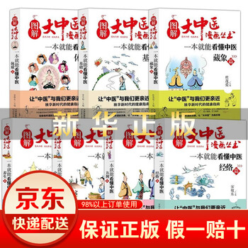 图解大中医漫画丛书 一本就能看懂中医基础篇+方剂+养生+经络+体质+中药+藏象 正版全7册 养生书籍 图解大中医漫画丛书全7册