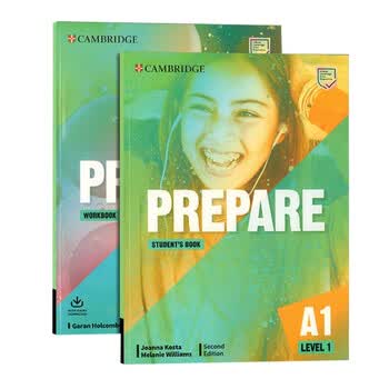 剑桥KET/PET/FCE考试教材Prepare1级别套装 主课本+练习册 英文原版