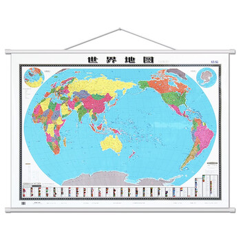 年新版中国地图挂图世界地图挂图1.5x1.1米高清覆膜防水无拼缝双全开亚光膜不反光 办公室商务家用大挂图/加厚版中华人民共和国贴图世界地图贴墙地图中国墙贴地图 世界地图挂图（带挂杆挂绳）