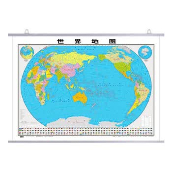 2022年 中国地图+分省地图挂图 高清政区地图 1.1米*0.8米 挂图\/折叠图 世界地图挂图（1张）