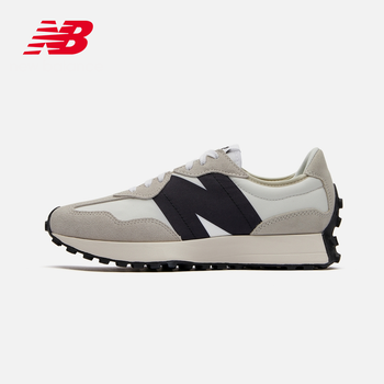 New Balance NB官方2021新款中性款327系列MS327FE经典百搭休闲鞋 米灰色/白色 MS327FE 44(脚长28cm ...