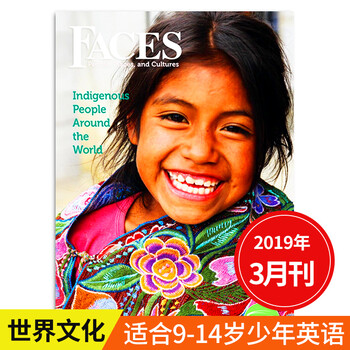 【送音频】美国儿童读物 Faces 面对 世界文化与地理杂志 9-14岁儿童英文课外读物蟋蟀童书期刊 2019年3月刊