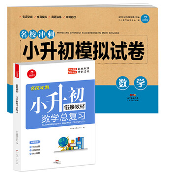 2022小升初试卷真题卷模拟测试卷语文数学英语必刷题人教版小学毕业系统总复习资料六年级下册期末考试全能练习 复习资料+模拟试卷 数学 共2本