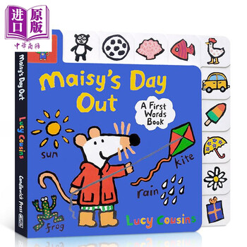 Maisy's Day Out AFirstWords Book小鼠波波异形书野外单词书英文原版