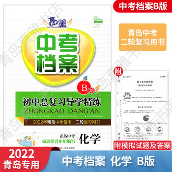 2022版化学中考档案B版初中总复习导学精炼青岛中考备考二轮复习
