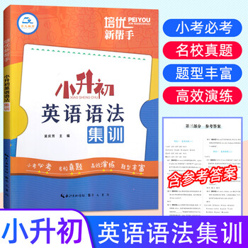 培优新帮手 小升初英语语法集训 小学五六年级升初中英语语法专项强化训练名校真题演练小学升初中