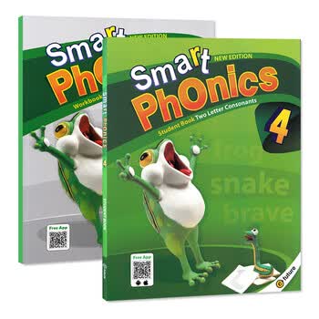 Smart Phonics4级别2册套装主课本+练习册 短期零基础儿童入门自然拼读进口教材