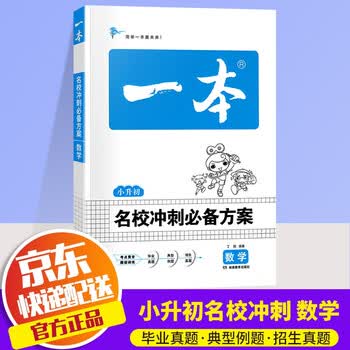2022新版开心教育小升初数学一本名校冲刺方案小学升初中6年级总复习考试真题资料练习册
