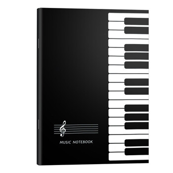 五线谱·黑色/音乐笔记 五线谱本 / 五线谱学生乐谱初学者练琴笔记本子通用空白学生音乐五线谱作业本练习本