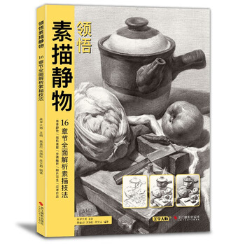 美学大师 领悟素描静物书籍 大八开临摹范本入门经典教材 组合画册集单个罐子道具结构解析照片写生