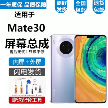 华为Mate30 Mate30Pro屏幕总成30EPro触摸TL00液晶AN00显示屏内外一体屏悦克 Mate30屏幕【加框-银色】原尺寸无指纹版本【图片 价格 品牌 报价】-京东