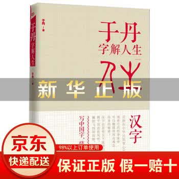 于丹字解人生 于丹 中国传统经典文化普及书籍 汉子文字的起源变化字义民俗历史解读 哲学思想人生道理