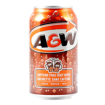 爱德熊（A&W）北美版进口A&W Root Beer加拿大艾德熊乐啤露树根味汽水355ml*12 茶色 12罐装日期至2023-12月【图片 ...