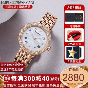 （Emporio Armani）阿玛尼手表 时尚休闲钢带女士腕表 佟丽娅同款 AR11355【图片 价格 品牌 报价】-京东