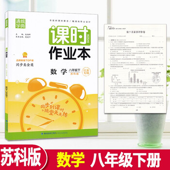 2021版通城学典课时作业本数学8/八年级下册苏科版SK初二同步训练习册江苏专用