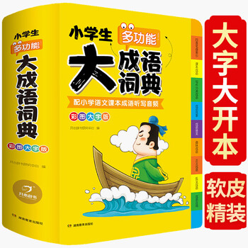 618活动】正版包邮】小学生多功能大成语词典大开本彩图大字注音版现代汉语常用解释工具书新华字典中国中华成语大 大成语词典