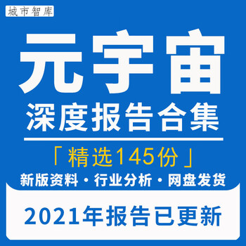 2021年元宇宙行业研究报告Metaverse元宇宙产业发展前景趋势报告
