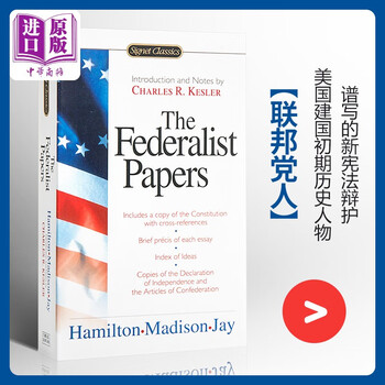 英文原版 The Federalist Papers 联邦党人文集 SignetClassic