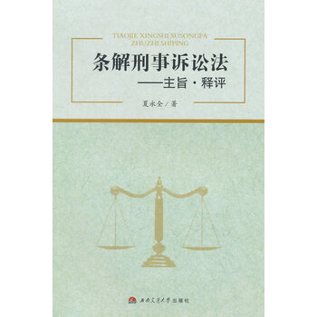条解刑事诉讼法—主旨 释评