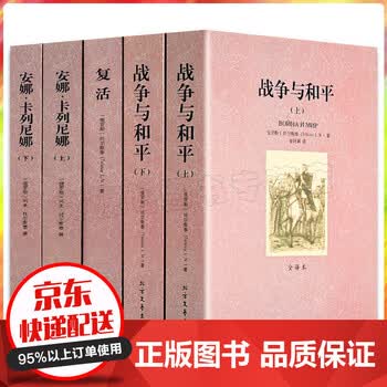复活 战争与和平 安娜·卡列尼娜 列夫托尔斯泰小说全集（全5册）全译本无删减 世界名著名家名著推荐书