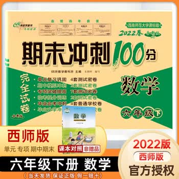 西师版数学试卷一二三四五六年级下册上册语文数学试卷西师大版 小学单元期中期末试卷测试卷全套 期末冲刺 数学【西师版】 六年级下