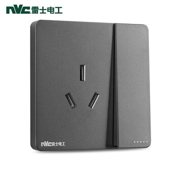 【雷士开关插座】雷士电工（NVC）开关插座 大功率三孔插座86型16A带开关空调热水器暗装墙壁开关面板 Q3心悦系列星空灰【行情 报价 价格 评测】-京东