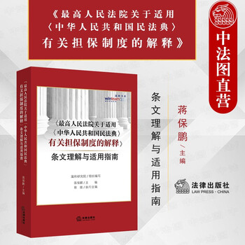 正版 2021新书 最高人民法院关于适用中华人民共和国民法典有关担保制度的解释条文理解与适用指南