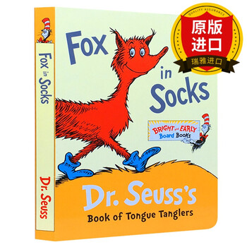 穿袜子的狐狸 英文原版绘本 Fox in Socks 廖彩杏书单 儿童分级读物低幼适龄版英语启蒙