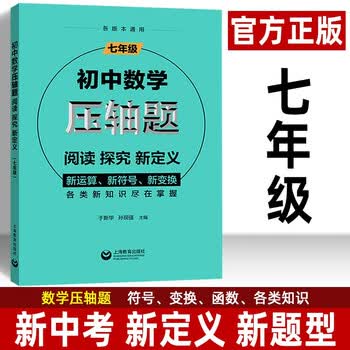 初中数学压轴题七八九789年级+中考练习题 初一二三数学思维训练新运算符号图形函数提升解题技巧练习册 七年级-数学压轴题