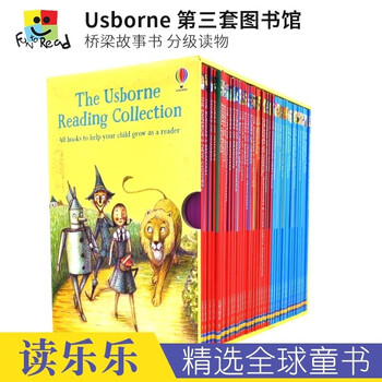 英文原版进口Usborne My Reading Library我的图书馆系列套装分级阅读儿童启蒙绘本 我的第三个图书馆套装（共40册）