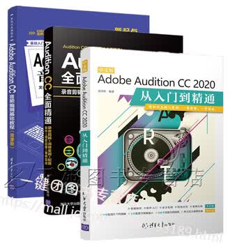 3册 全面精通+中文版Adobe Audition CC 2020从入门到精通+音频编辑基础教程 a