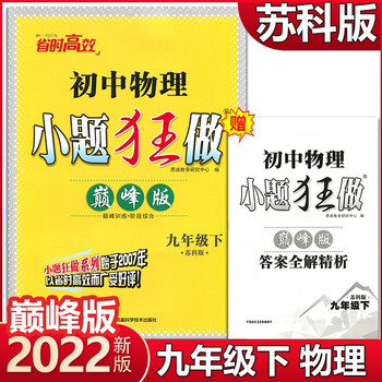 2022版恩波教育初中物理小题狂做巅峰版九/9年级下苏科版初三同步训练习册含参考答案