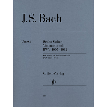 亨乐原版 巴赫 大提琴组曲 Bach Suiten fur Violoncello HN666