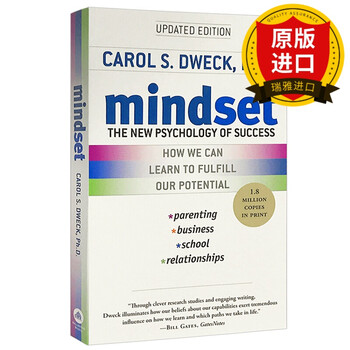 思维模式 全新的成功心理学 终身成长 英文原版 Mindset The New Psychology of 比尔盖茨推荐好书 卡罗尔德韦克 Carol Dweck 英语原版进口书籍