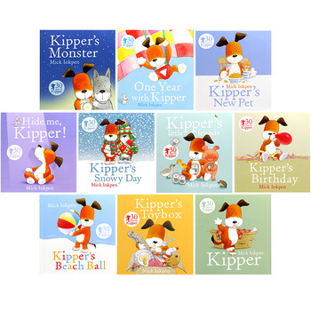 廖彩杏书单第44周《小狗奇普》10册套装（带塑料拉链盒）/10 copy Kipper Zipl