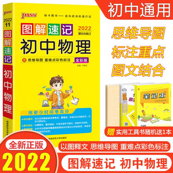 2022新版 图解速记初中物理八九年级上下册物理图解知识人教版初二至初三物理知识点复习辅导书