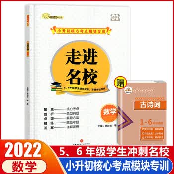 小升初文言文阅读阶梯训练走进名校数学小升初冲刺名校五年级六年级冲刺名校小学毕业升学考试复习用书 数学