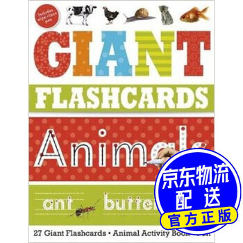 Giant Flashcards Animals 英文原版