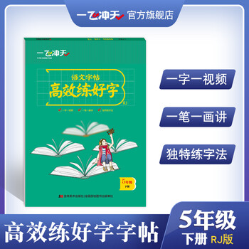 一飞冲天语文字帖高效练好字五年级下册人教版5年级下RJ小学语文同步字帖