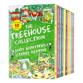 小屁孩树屋历险记1-10册礼盒装The Treehouse Collection疯狂树屋历险记儿