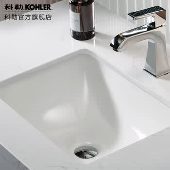 科勒（KOHLER） 台盆脸盆陶瓷盆台下盆线下门店同款卡斯登方形台盆 20412T-0【图片 价格 品牌 报价】-京东