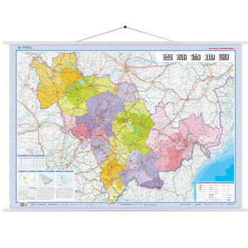 【挂绳版】2022新 吉林省地图 1.1米*0.8米 覆膜防水 家庭学习装饰